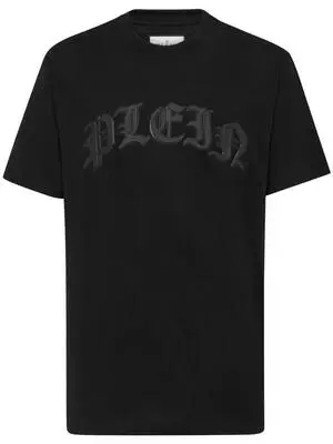 Philipp Plein Logo-appliqué Cotton T-shirt - Black