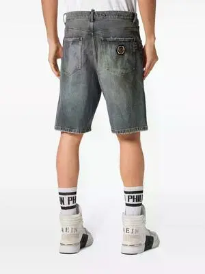 Philipp Plein Distressed-effect Denim Shorts