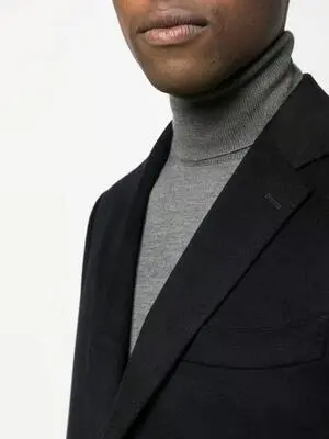 Canali Single-breasted Cashmere Blazer - Blue