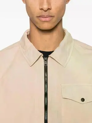 Woolrich Gabardine-weave Overshirt - Neutrals