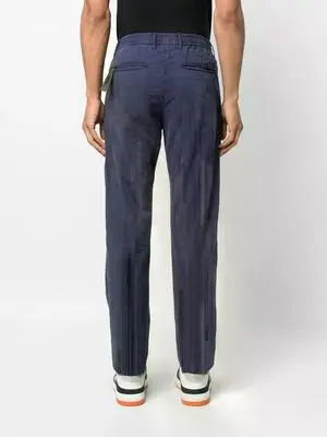 Incotex Striped Straight-leg Trousers - Blue