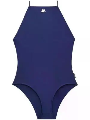 COURREGES Re-edition Logo-patch Swimsuit