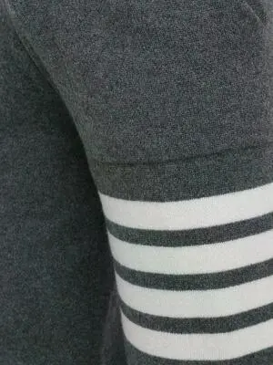 Thom Browne Stripe Detail Sweatpants - Grey