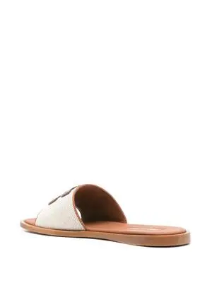 Miu Miu Logo-appliqué Sandals
