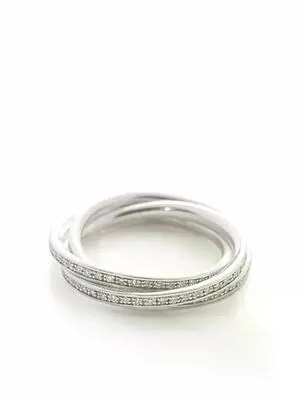 Monica Vinader Sterling Diamond Wedding Ring - Silver