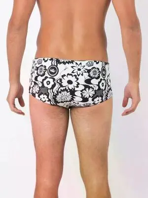 AMIR SLAMA Floral-print Swimming Trunks