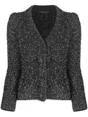 Alberta Ferretti Metallic Knitted Jacket