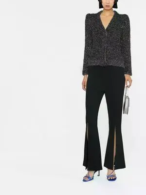 Alberta Ferretti Metallic Knitted Jacket
