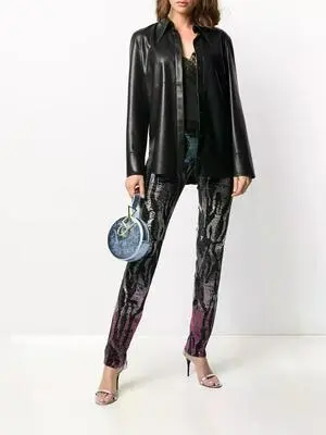 Philipp Plein Embellished Zebra Pattern Jeggings