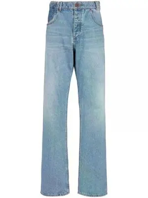 Balmain Contrast-pocket Wide-leg Jeans