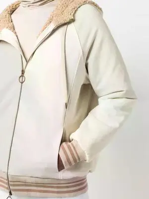 Eleventy Zipped-up Bomber Jacket With Drawstring Hood