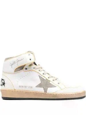GOLDEN GOOSE Sky-star High Top Sneakers - Neutrals