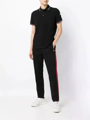Moncler Tapered Trousers With Side Stripe Detailing