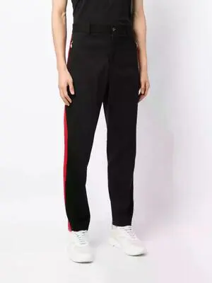 Moncler Tapered Trousers With Side Stripe Detailing