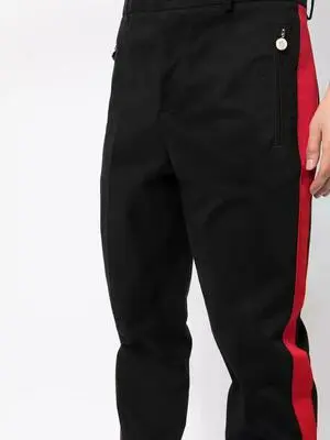 Moncler Tapered Trousers With Side Stripe Detailing