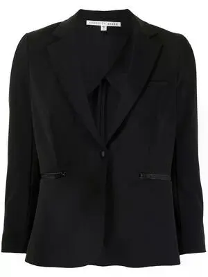 Veronica Beard Scuba Schoolboy Dickey Single-breasted Blazer