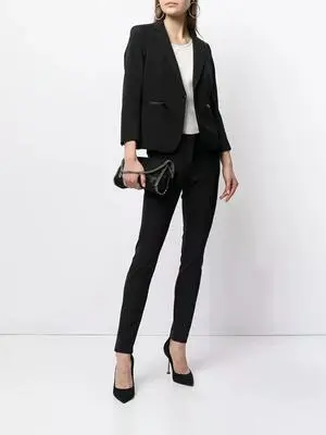 Veronica Beard Scuba Schoolboy Dickey Single-breasted Blazer