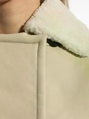 Jacquemus Double-breasted Shearling Jacket - Neutrals