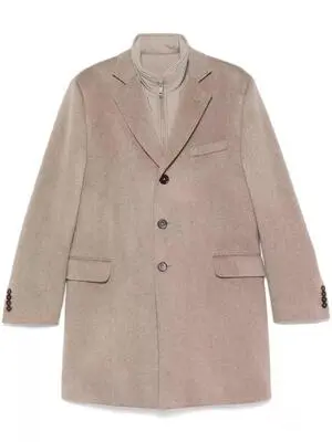FAY Double-layer Coat - Brown