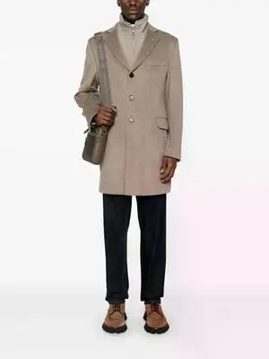 FAY Double-layer Coat - Brown