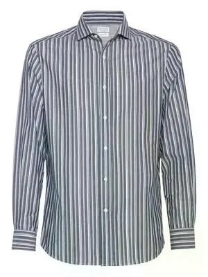 Brunello Cucinelli Striped Shirt - White