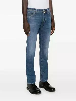 Jacob Cohen Nick Slim-fit Low-rise Jeans - Blue
