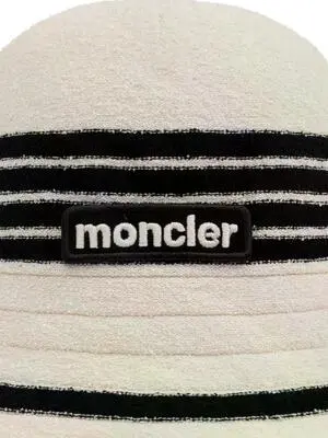 Moncler Cotton-blend Bucket Hat - White