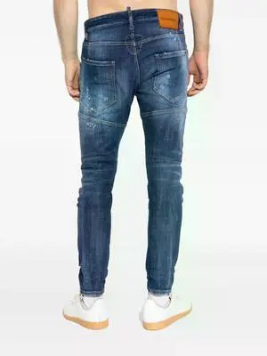 Dsquared2 Tidy Biker Cotton Jeans - Blue