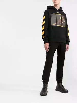Off-White Caravaggio Print Hooded Sweatshirt
