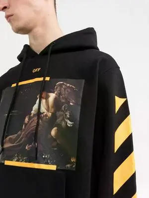 Off-White Caravaggio Print Hooded Sweatshirt