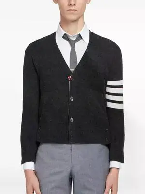 Thom Browne 4-bar Stripe Cashmere Cardigan