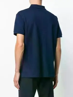 Polo Ralph Lauren Embroidered Logo Stretch Cotton Polo Shirt - Blue