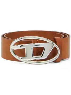 DIESEL® 1dr Logo-buckle Belt - Brown