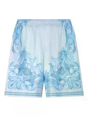 Versace Barocco-print Shorts - Grey