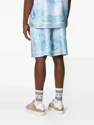 Versace Barocco-print Shorts - Grey