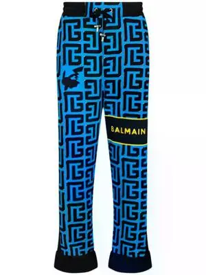Balmain X Pokemon Monogram-print Cotton Track Pants