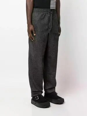 Kenzo Check Pattern Tapered Trousers
