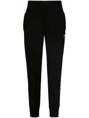Dolce & Gabbana Wool-cashmere Track Pants - Black