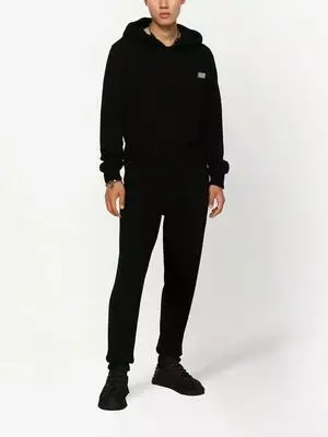 Dolce & Gabbana Wool-cashmere Track Pants - Black