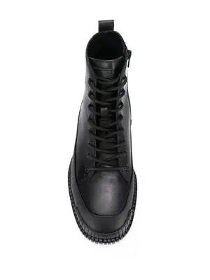 Camper Pix Lace-up Boots - Black