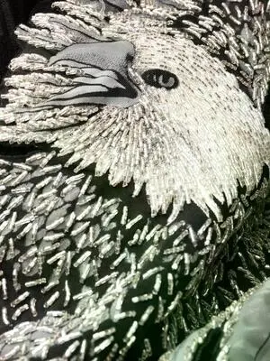 Philipp Plein Beaded Eagle Bath Robe
