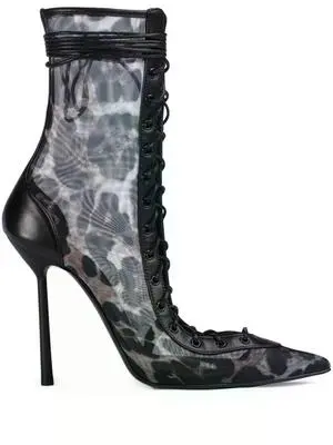 LE SILLA 120mm Colette Leopard Print Boots
