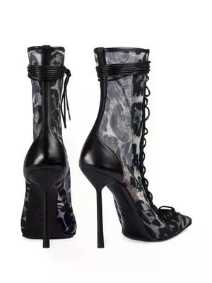 LE SILLA 120mm Colette Leopard Print Boots