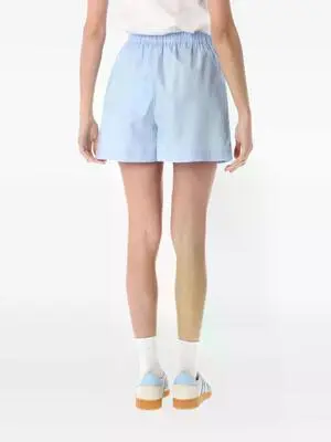 SPORTY & RICH Crest-embroidered Shorts