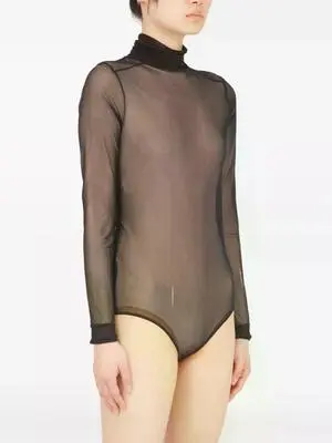 MAISON MARGIELA Four-stitch Sheer Bodysuit
