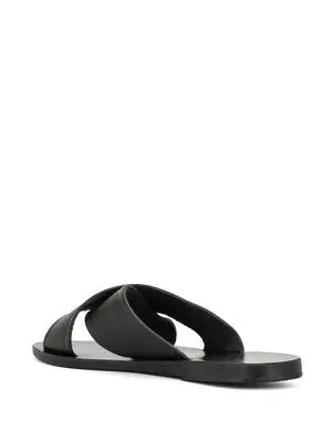 ANCIENT GREEK SANDALS Thais Crossover Sandals - Black
