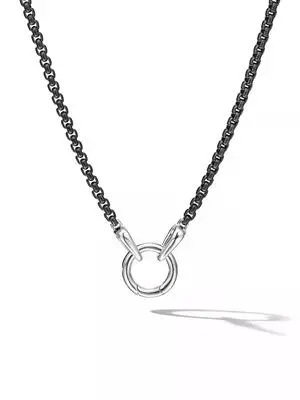 David Yurman Smooth Amulet Box Chain Necklace