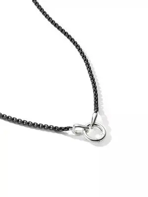 David Yurman Smooth Amulet Box Chain Necklace