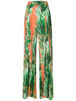 AMIR SLAMA Printed Wide-leg Trousers