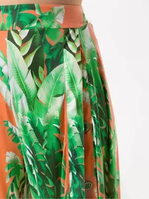 AMIR SLAMA Printed Wide-leg Trousers